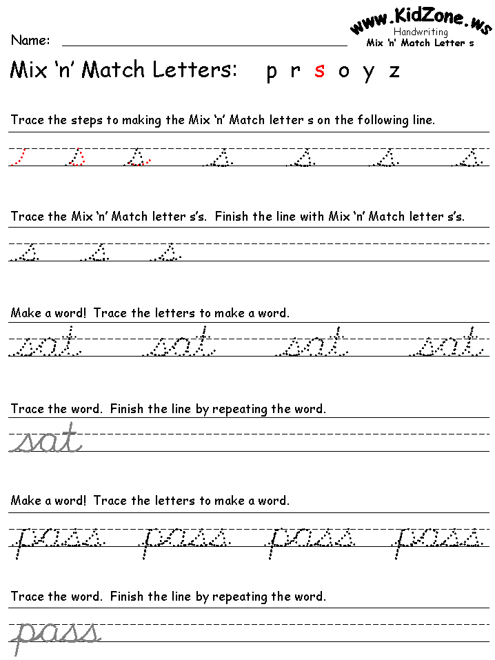 Cursive Writing Worksheets Cursive Writing Worksheets