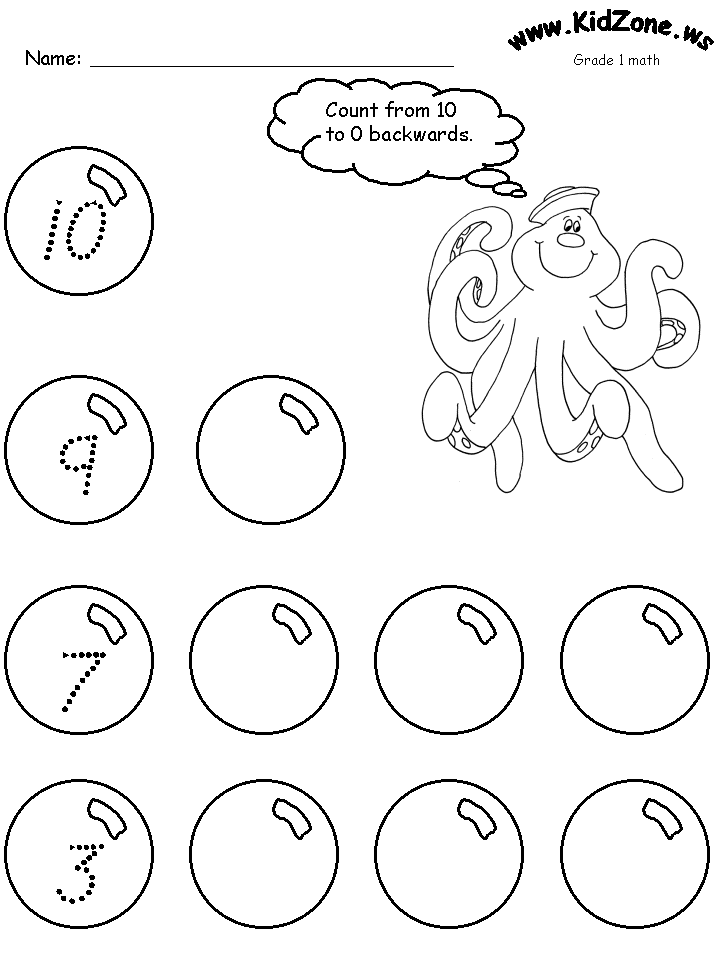 Printable Reverse Numbers Printable Word Searches