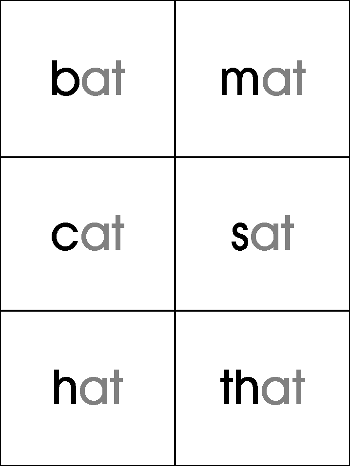 Word Family Phonics Worksheets